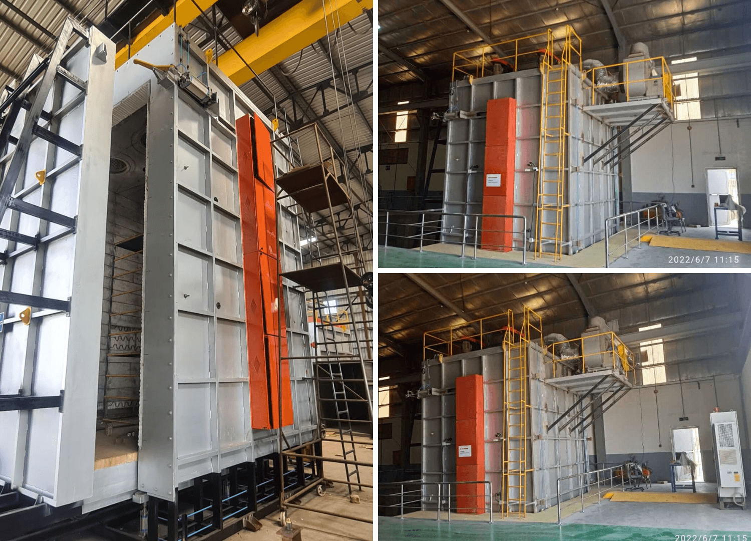 Installed PLC automated Bogie Hearth Stress Relieving Furnace